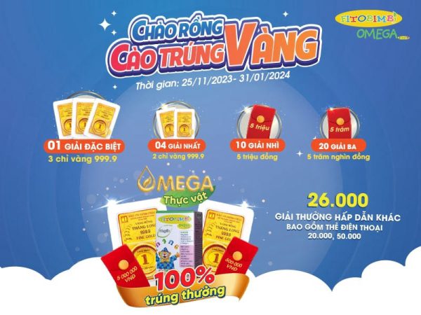 Cùng Fitombimbi Omega Junior chào Rồng vàng - Cào trúng vàng